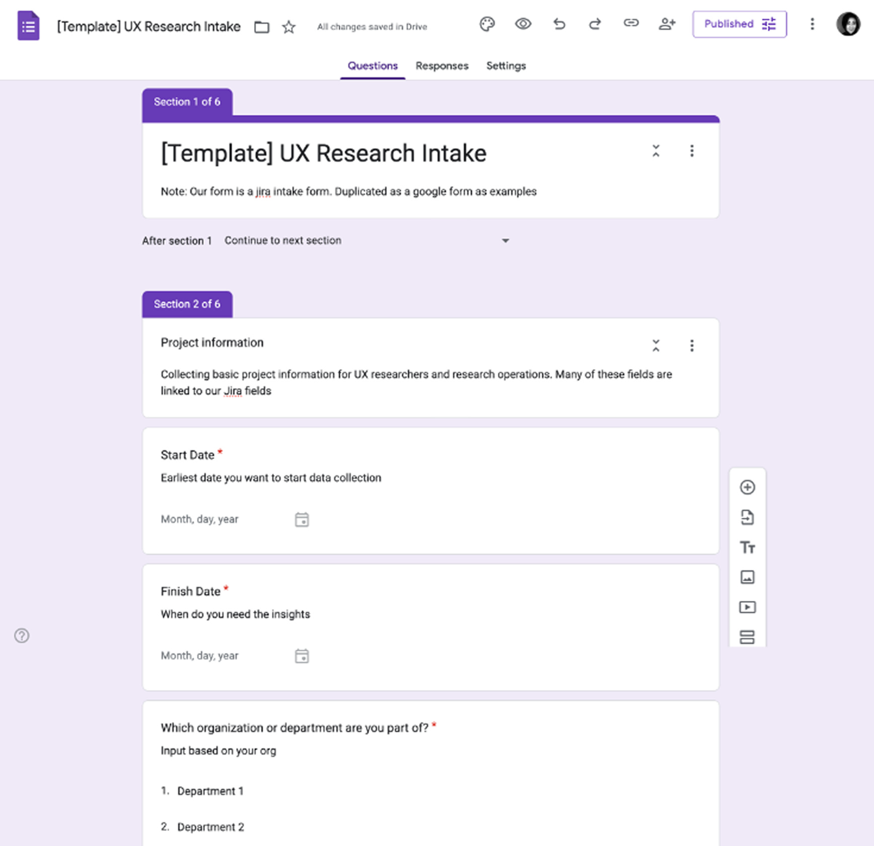 Template: Research Intake Form - by Changying (Z) Zheng