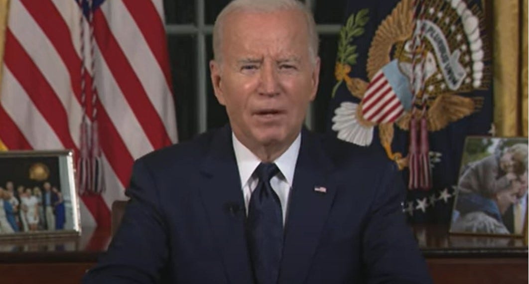 Biden's Oval Office Address Was A Moment Of Presidential Greatness