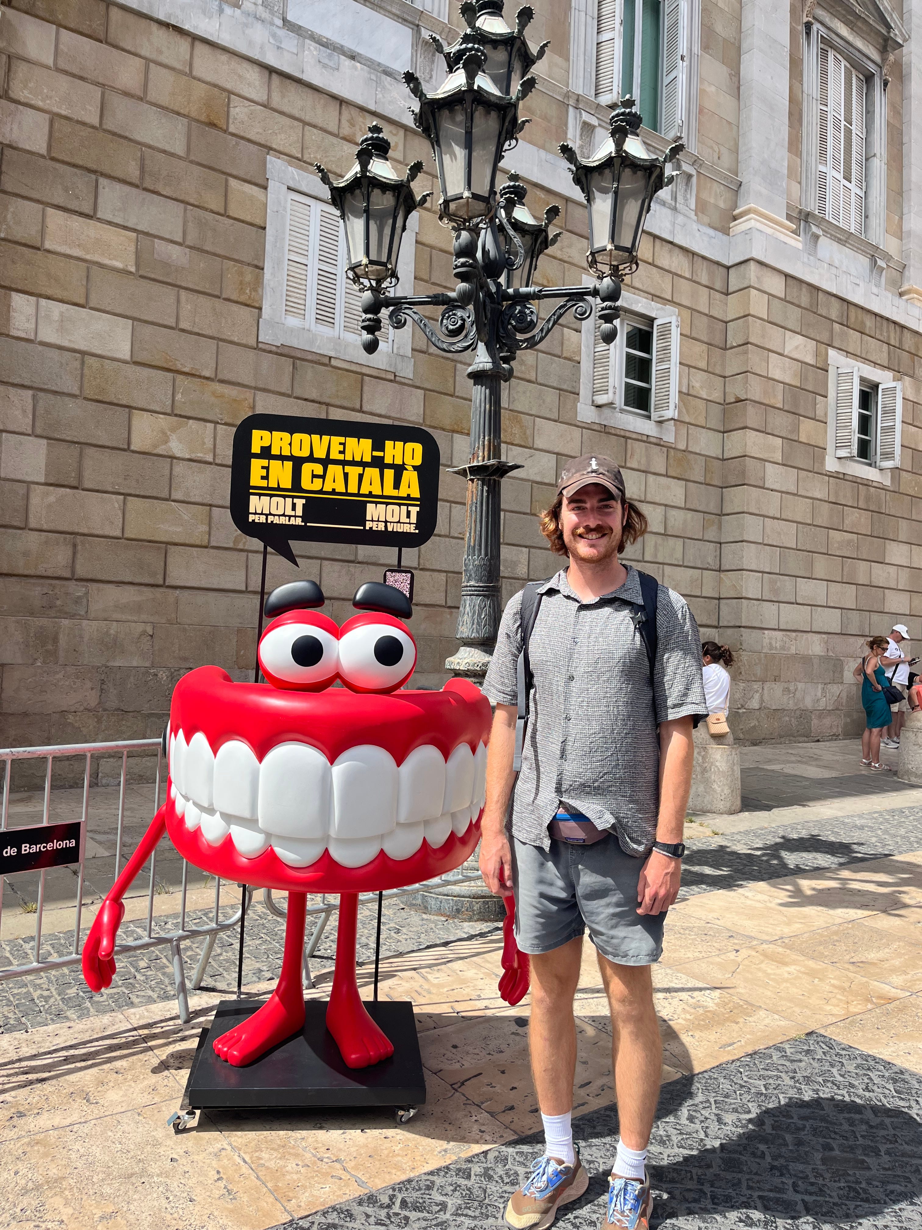 The Walking Mouth Defending Barcelona - by Nicky Shapiro