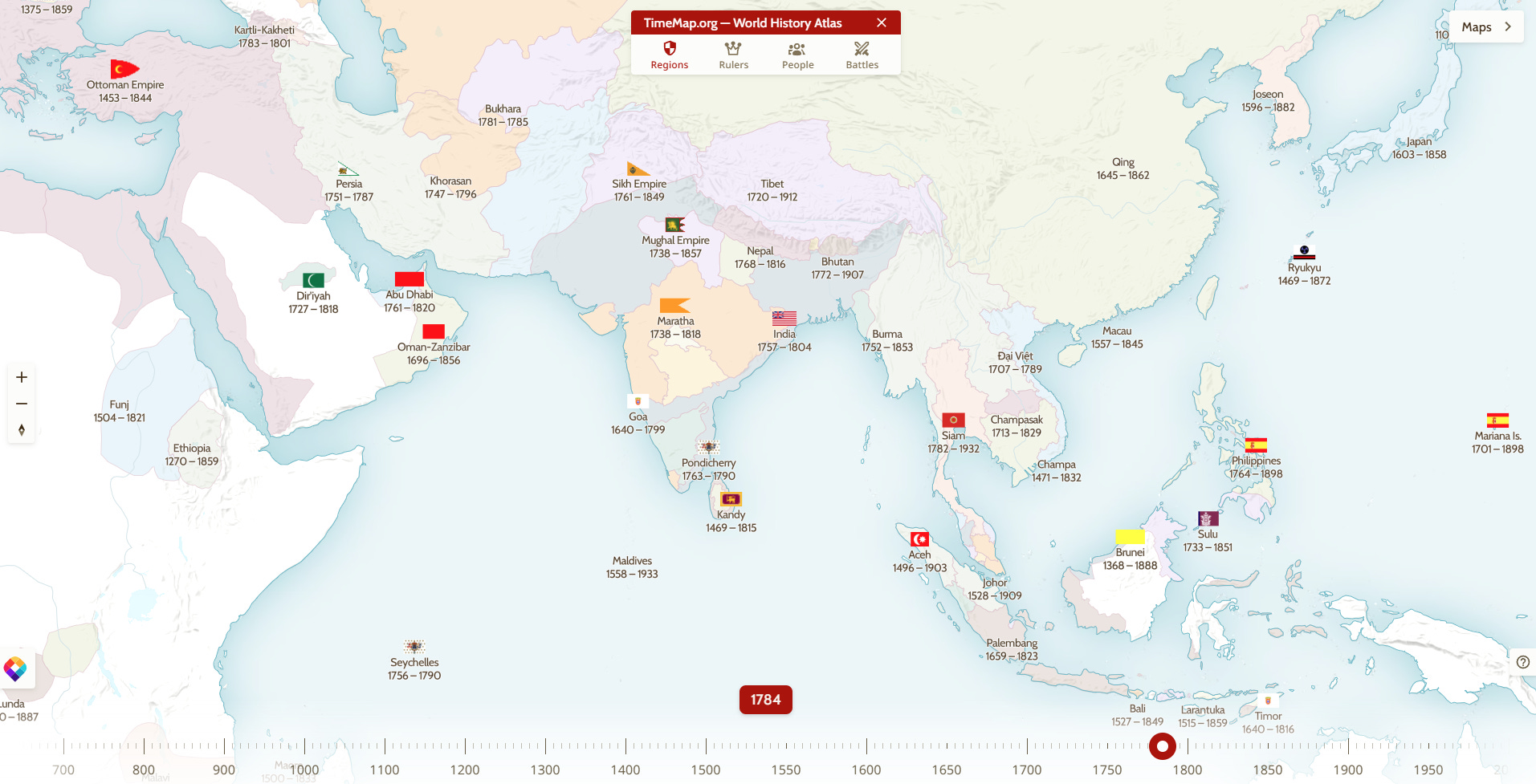 TimeMap: un mapa interactivo para explorar la historia
