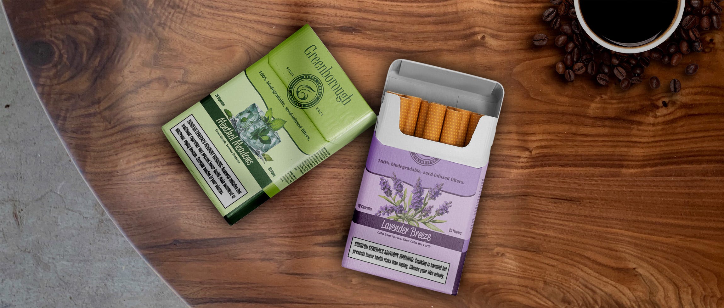 Seed-Infused Cigarette Filters - by Dré Labre