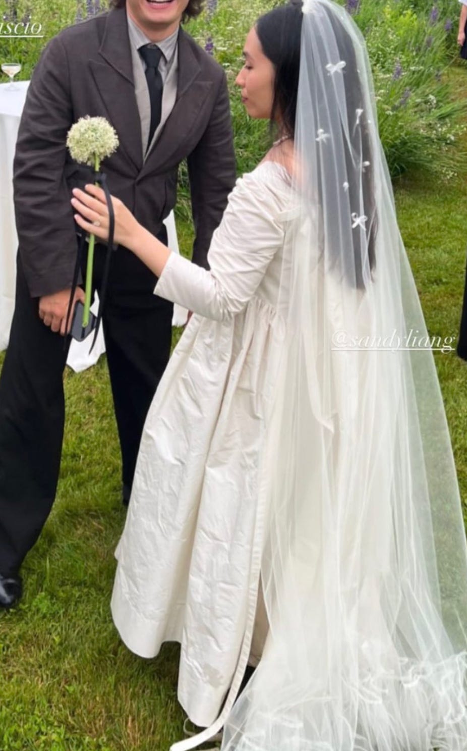 the star of sandy liang's wedding was an ornamental onion