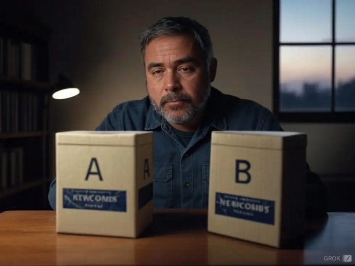 Probability Puzzle Paradox: Which Boxes To Take?