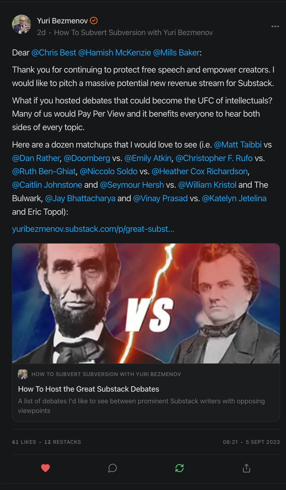 Let the Battle of Ideas Fight in the Open