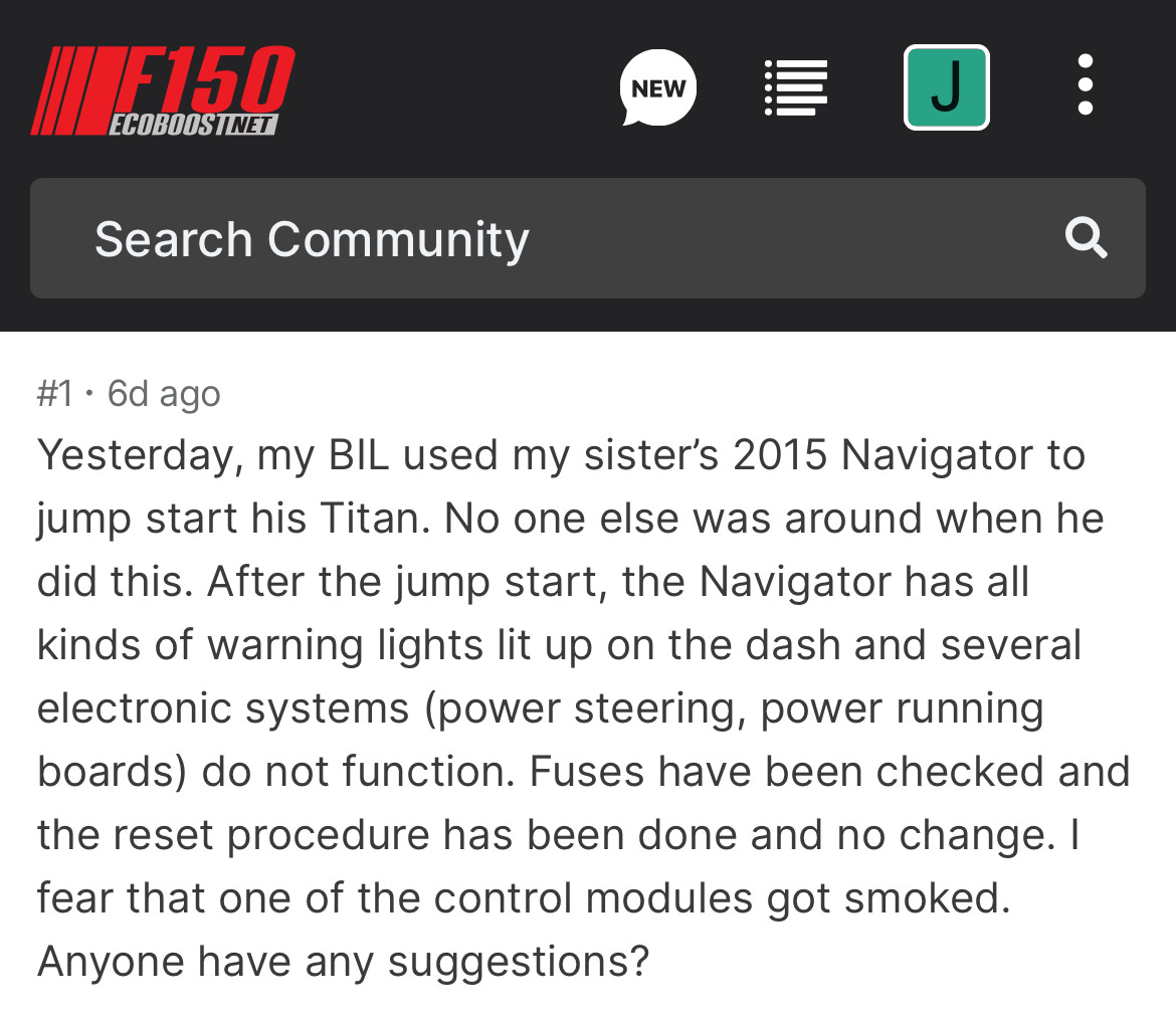 Connecting Positive Jumper Cables - by Mike Sokol