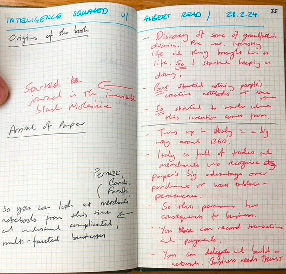 Roland Allen's Notes on Notebooks and How to Tell a Great Story