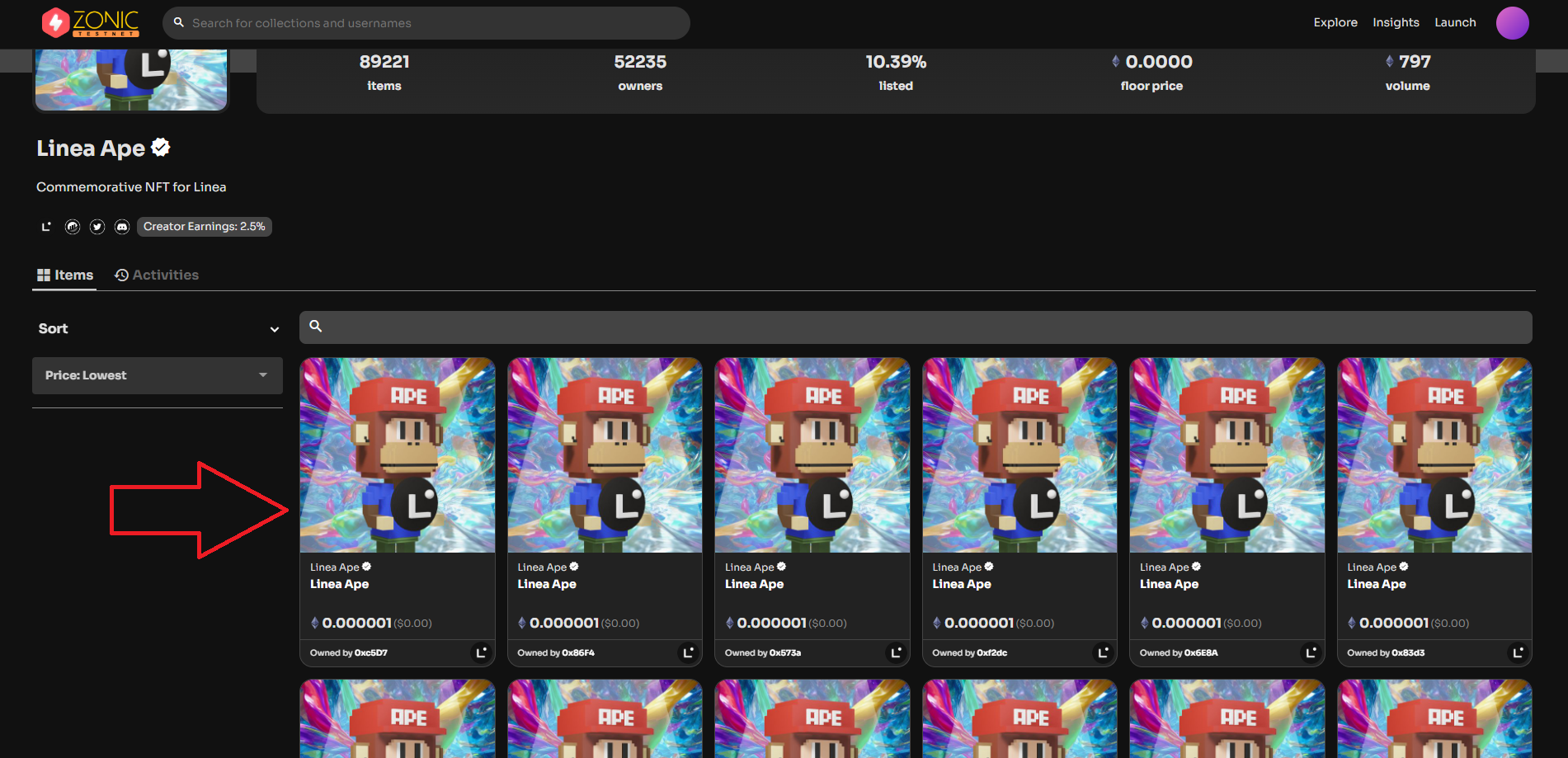 Linea Voyage - NFT Week - by Enkhbayar - Team Alpha