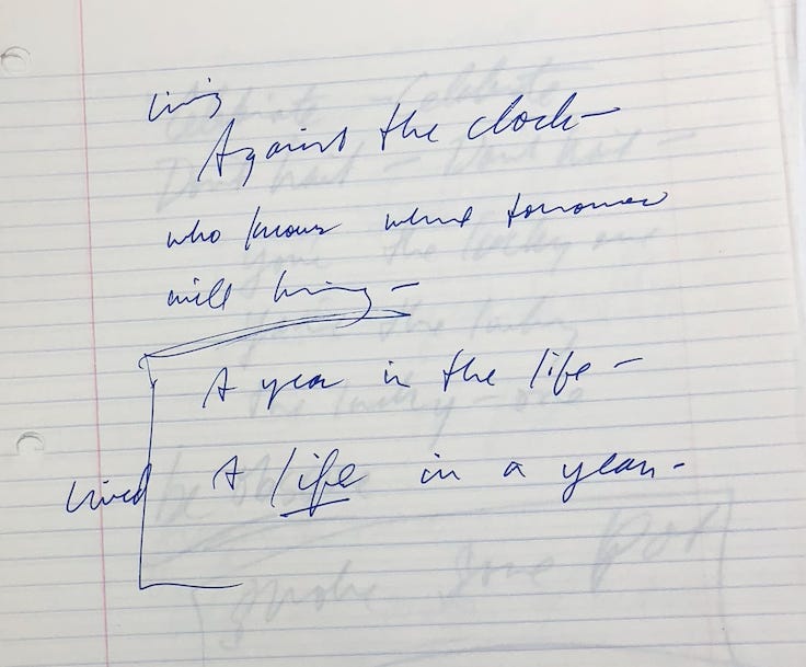 Jonathan Larson's Notes for Rent - by Jillian Hess - Noted