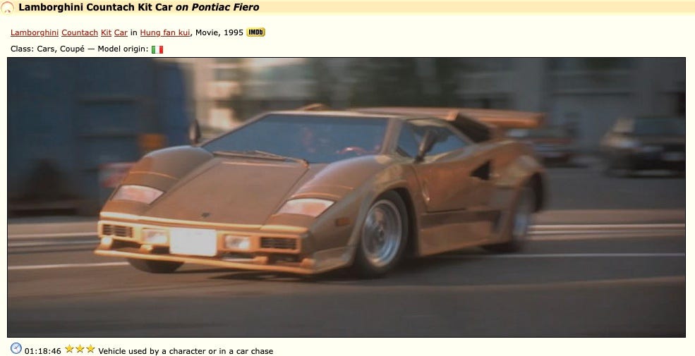 There’s no website like the Internet Movie Cars Database, IMCDb.org