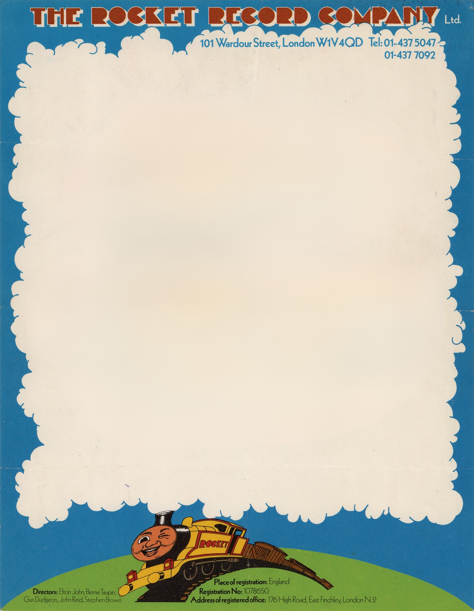 The Rocket Record Company - by Shaun Usher - Letterheady