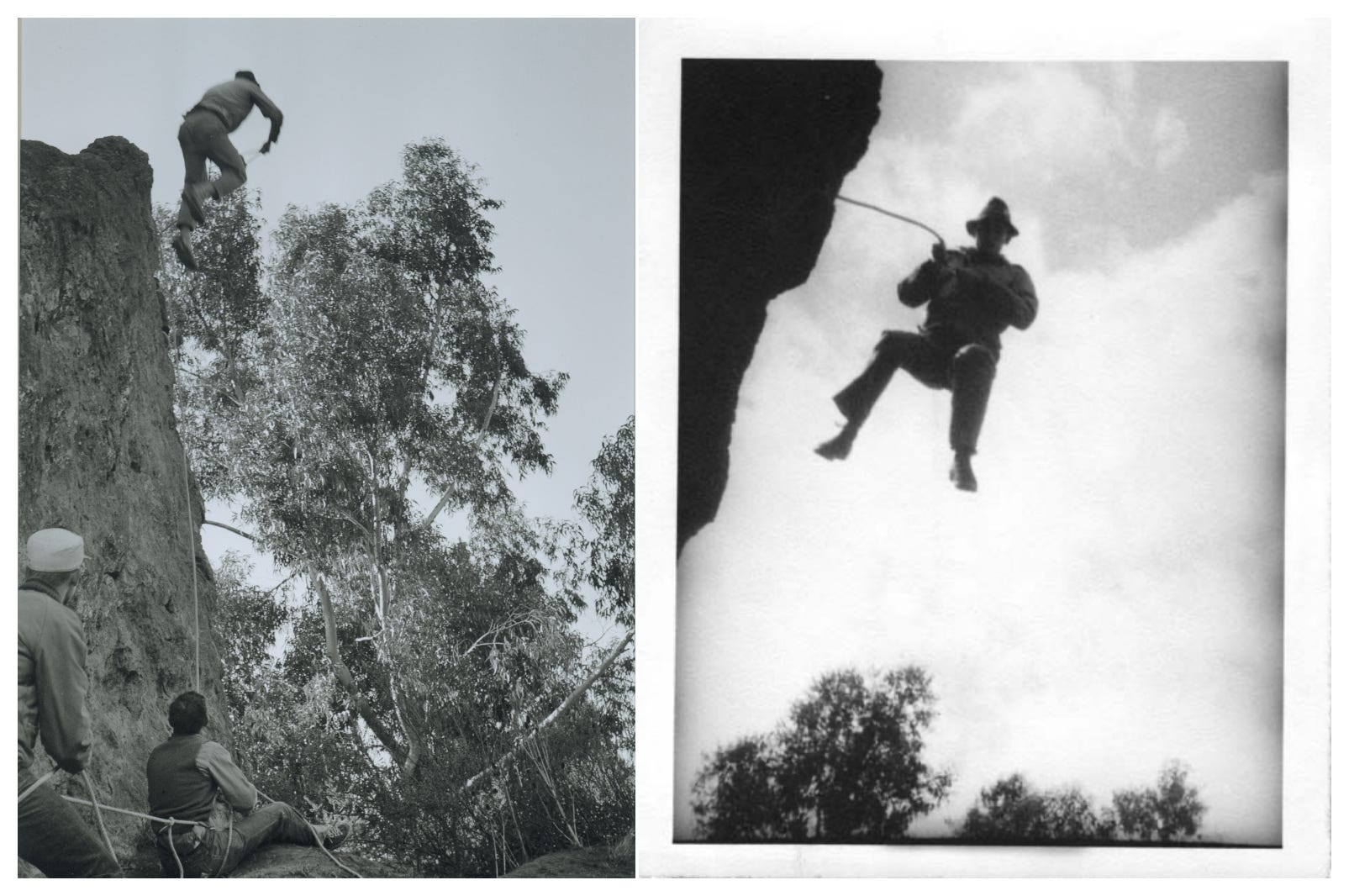 Early engineered rock climbing in the USA (Richard Leonard, 1934) USA ...