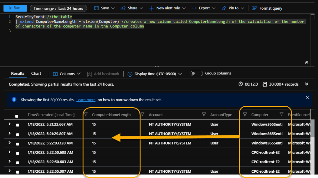 Must Learn KQL Part 13: The Extend Operator - by Rod Trent