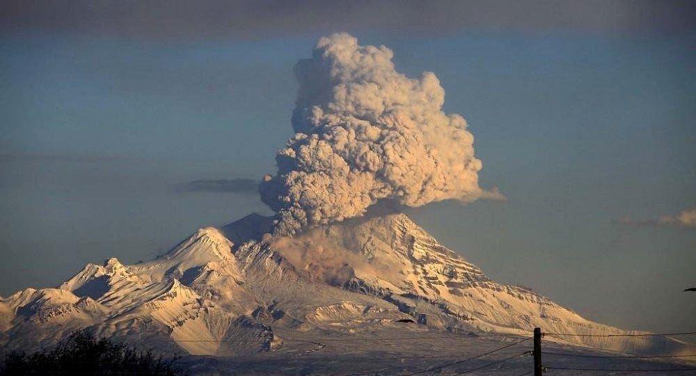 Shiveluch Volcano Erupts on Kamchatka Peninsula in Russia's Far East