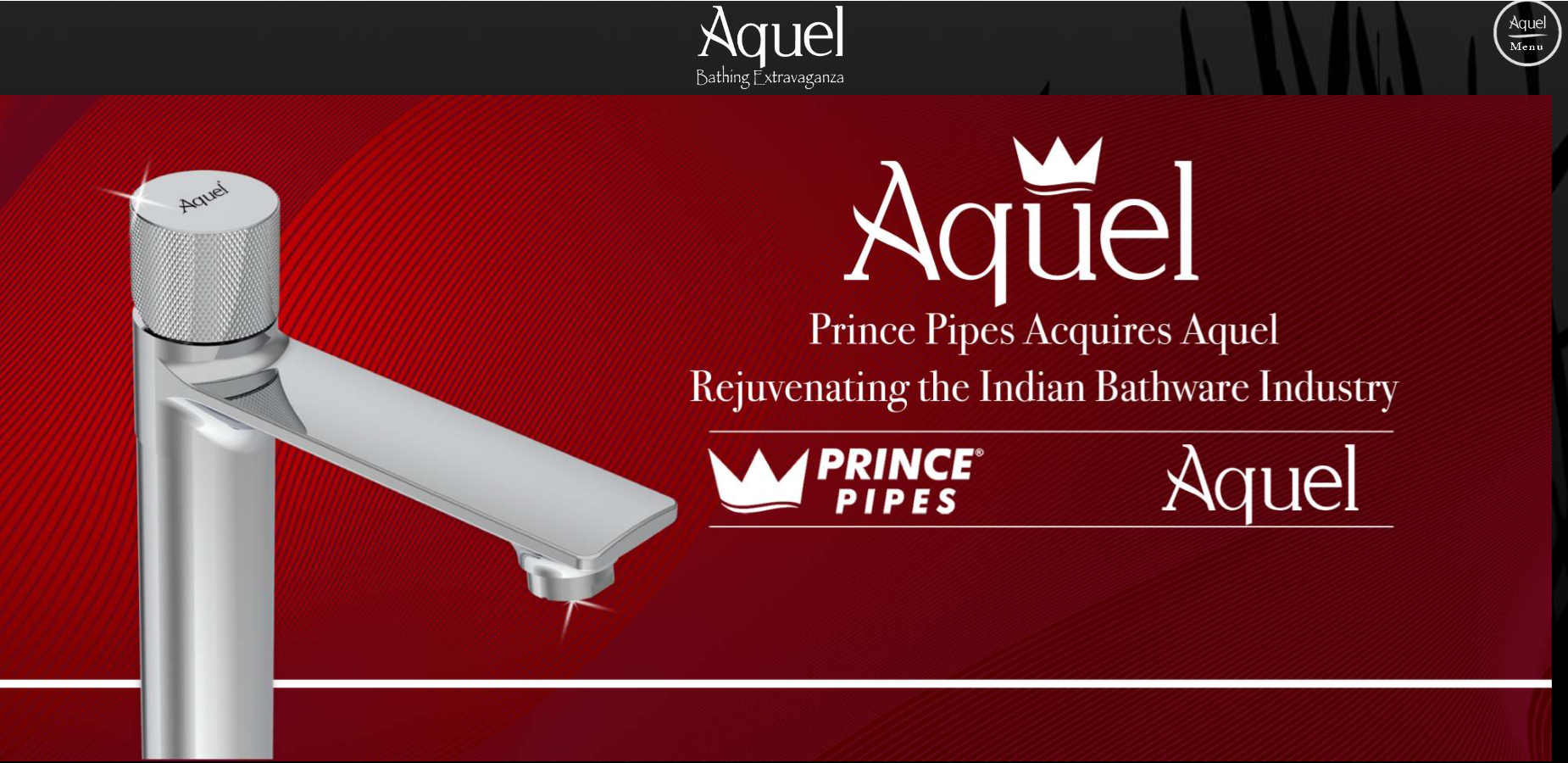 "Prince Pipes" has Acquired the Renowned Bathware Brand "Aquel"