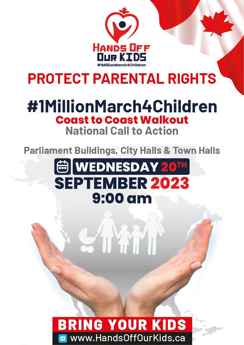 *ATTENTION* Everybody marching Sept 20.23 to safeguard the children ...
