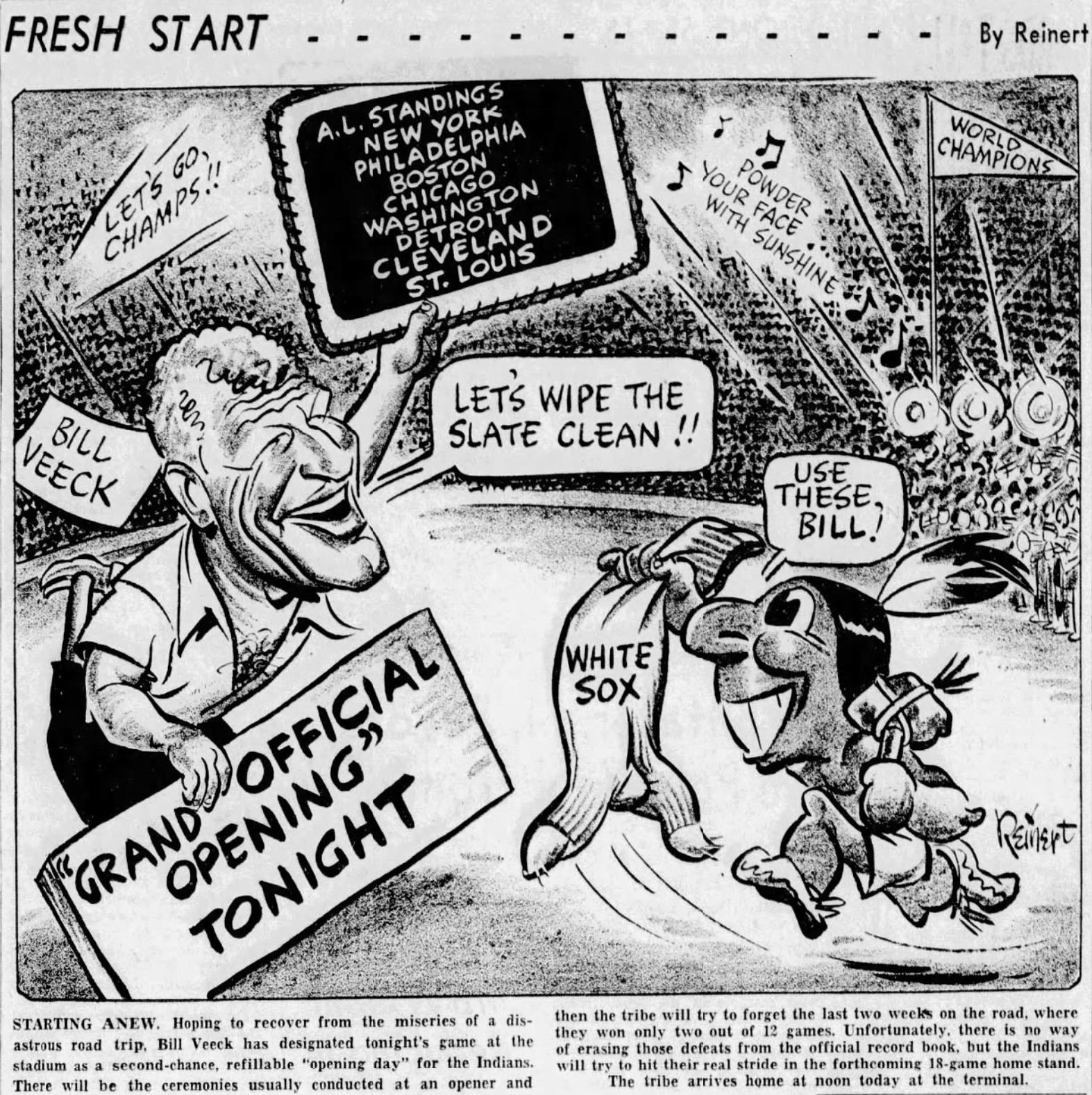 When Bill Veeck Restarted The 1949 Season