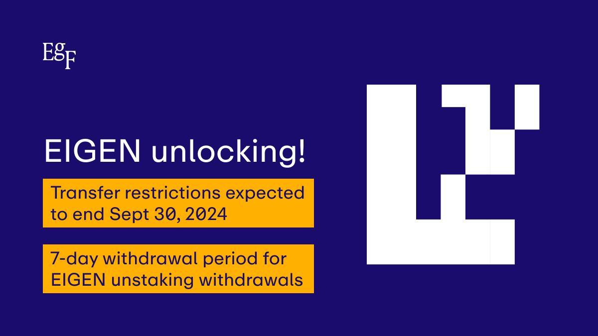 投研早报丨DeFi 强势回归，我们正处于下一个上升趋势前期 / EIGEN 开放交易，再谈 EigenLayer Tokenomics 设计 ...