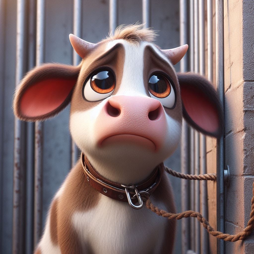 #Cuento Tengo la vaca atada