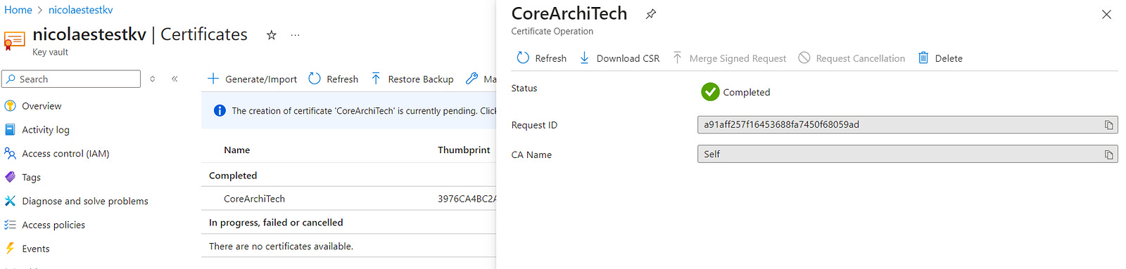 Streamlining Certificate Management in Azure Key Vault: Generate, Store ...