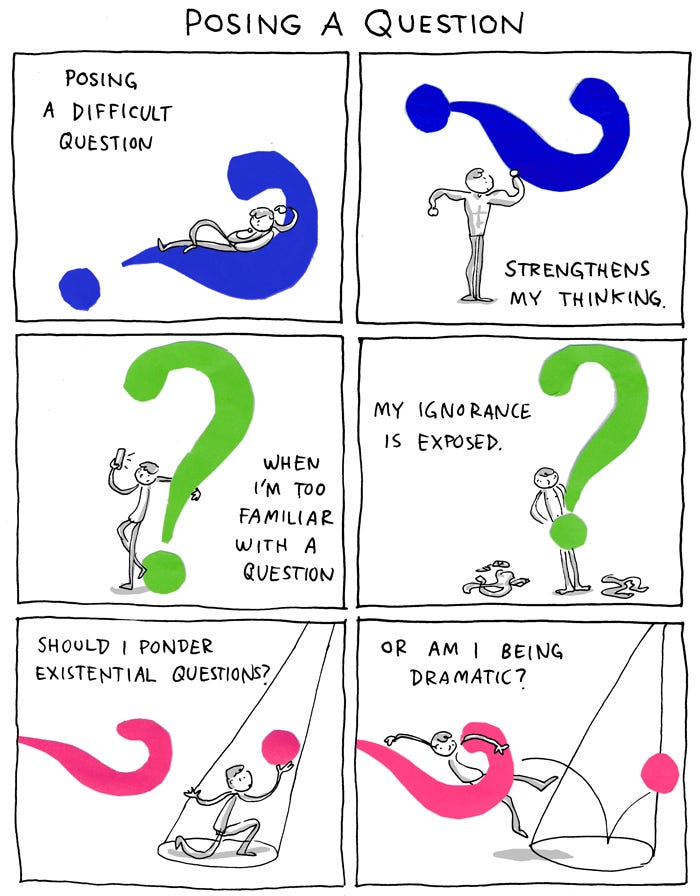 What Came First, the Answer or the Question?