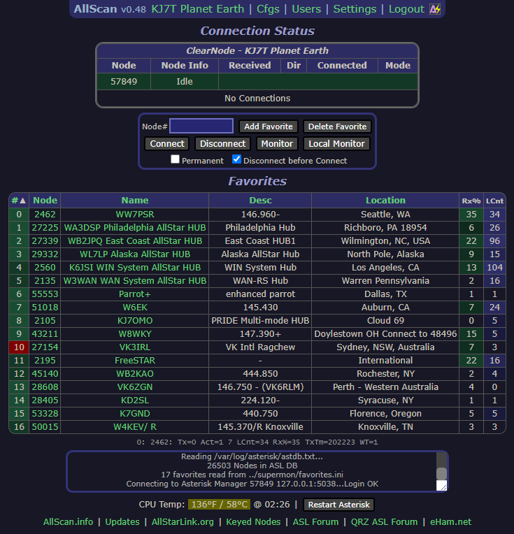 Updating AllScan on the ClearNode - by Tom Salzer KJ7T