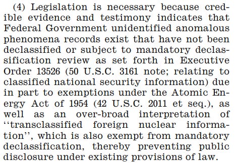 UAP Disclosure Act Challenges Department of Energy Secrecy