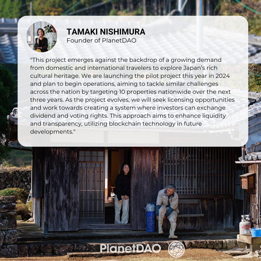 Preserving Japan's Cultural Heritage with PlanetDAO: A New Approach to heritage investment.