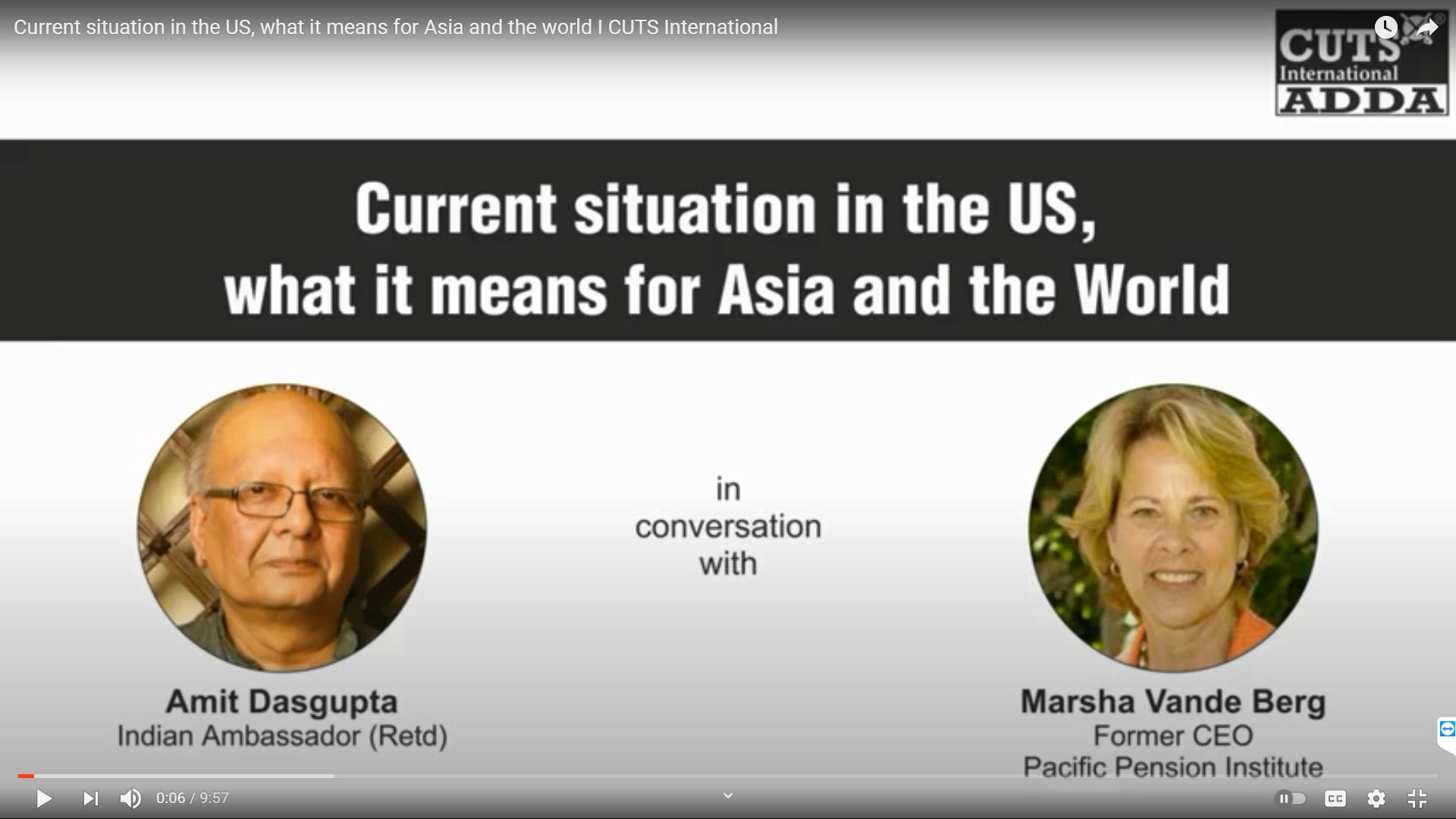 Current Situation in the US, What It Means for Asia and the World - An ...