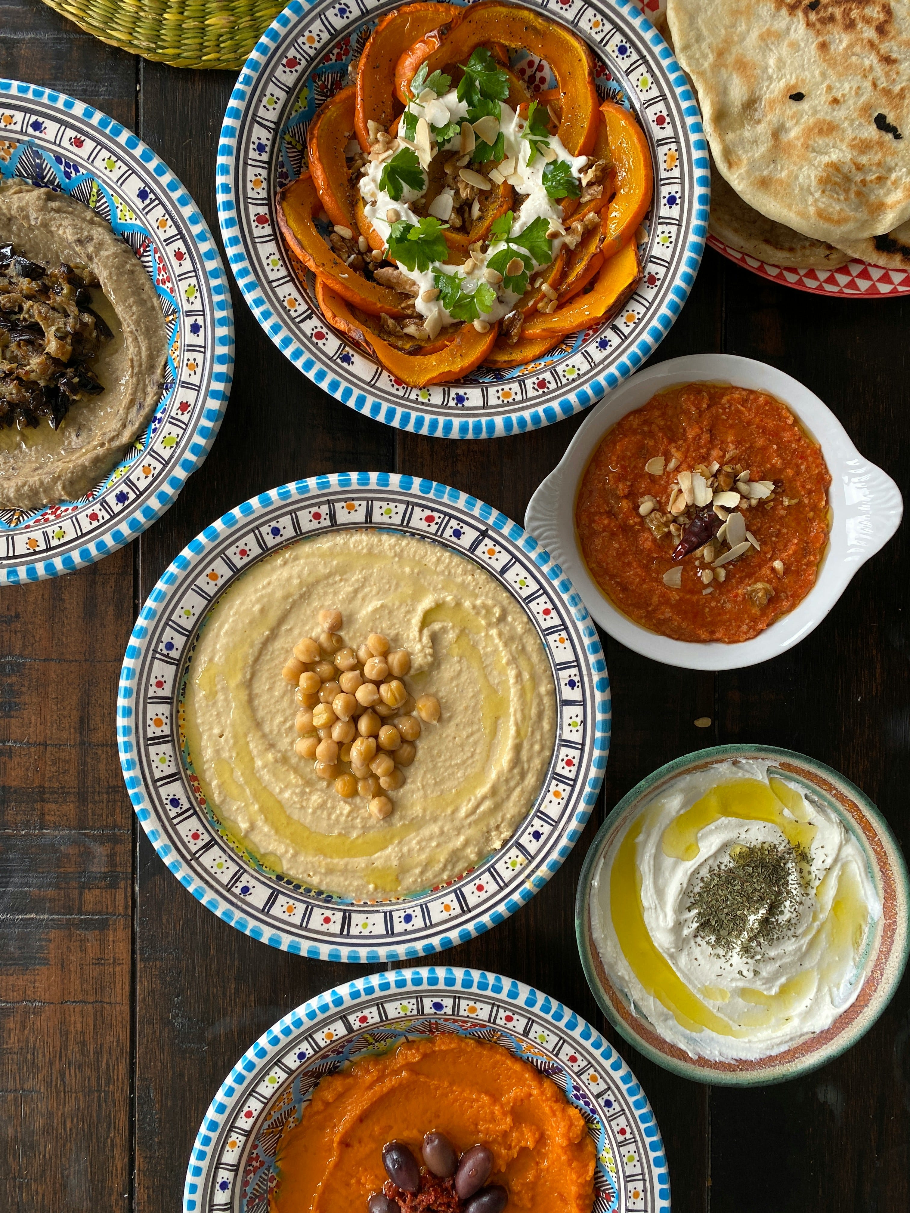 The mezze table as a playground for flavours