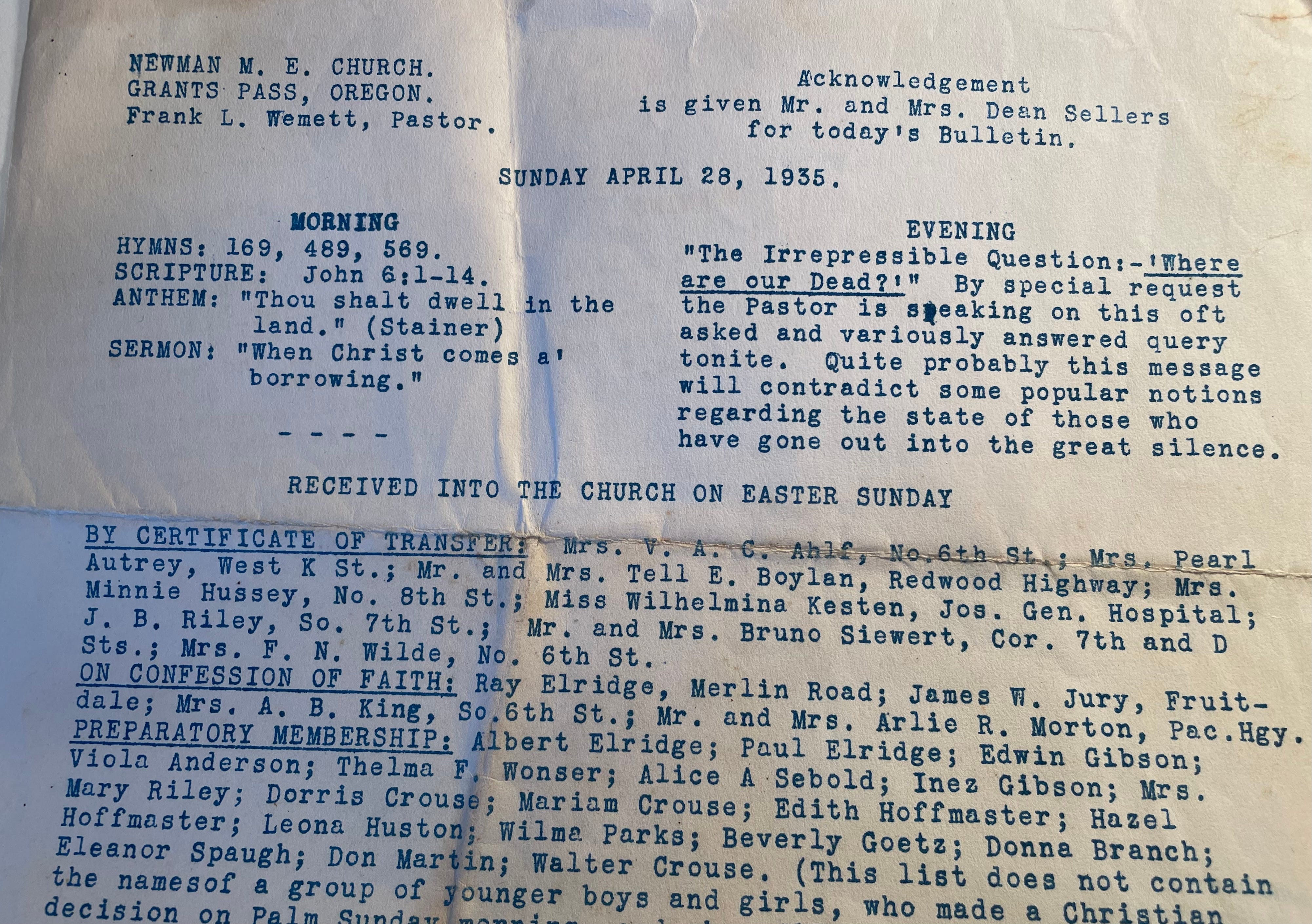Emma #92: April 1935 - by Linda Hoopes