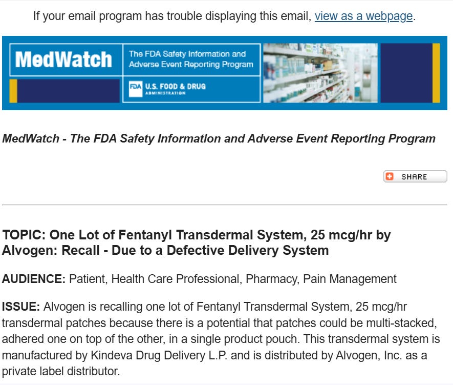 FDA Recall/Drug Shortage Roundup (2/5/2025)