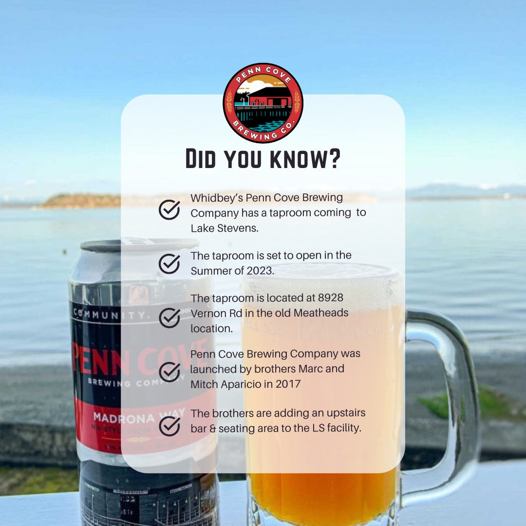 Whidbey’s Penn Cove Brewing Company to Open New Lake Stevens Restaurant ...