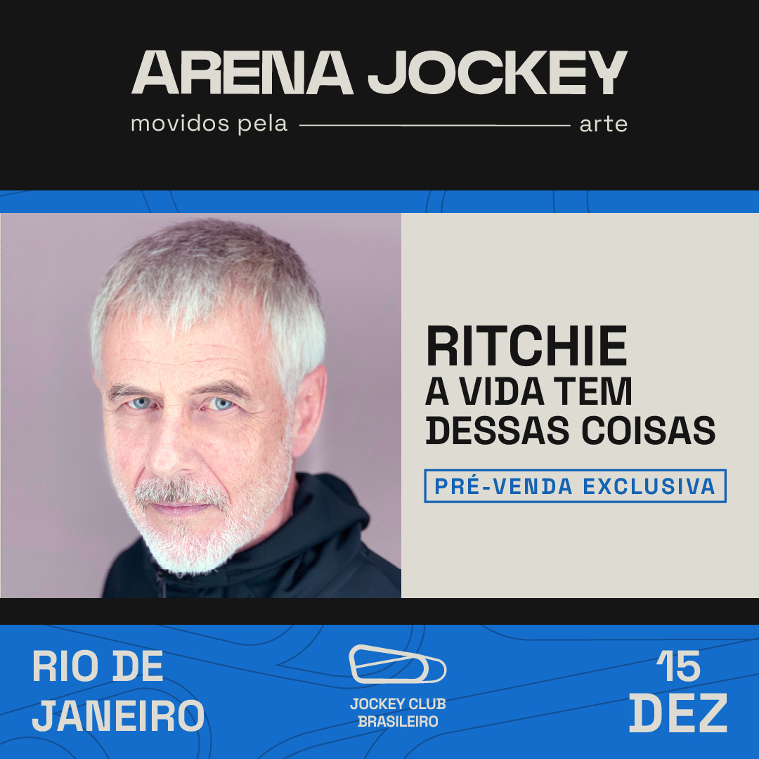 Pré-venda exclusiva Ritchie na Arena Jockey!