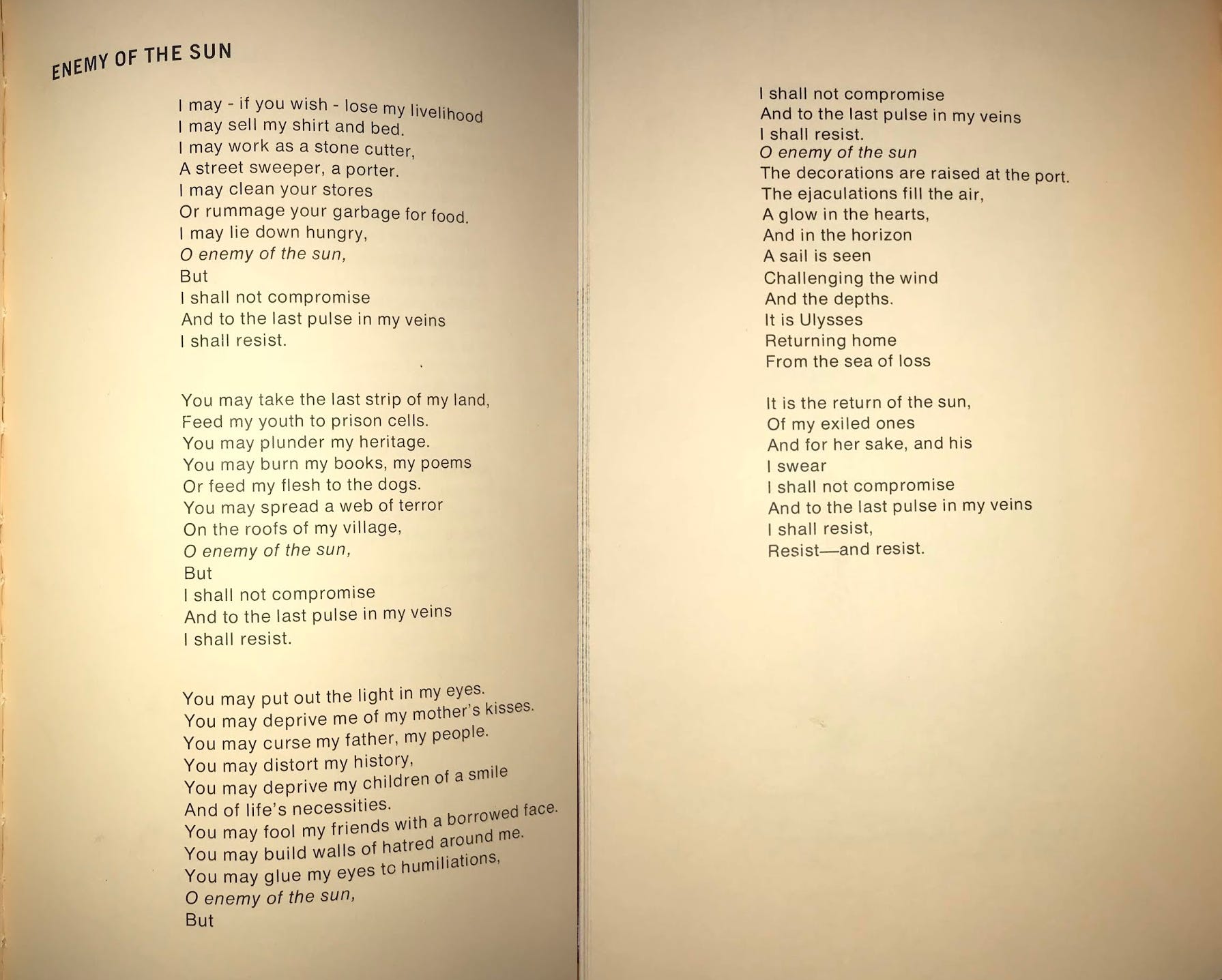 Poems from Palestine - by Shambhavi Sarasvati - Kindred 108