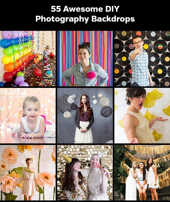 55 Awesome DIY Photography Backdrops - by Brad