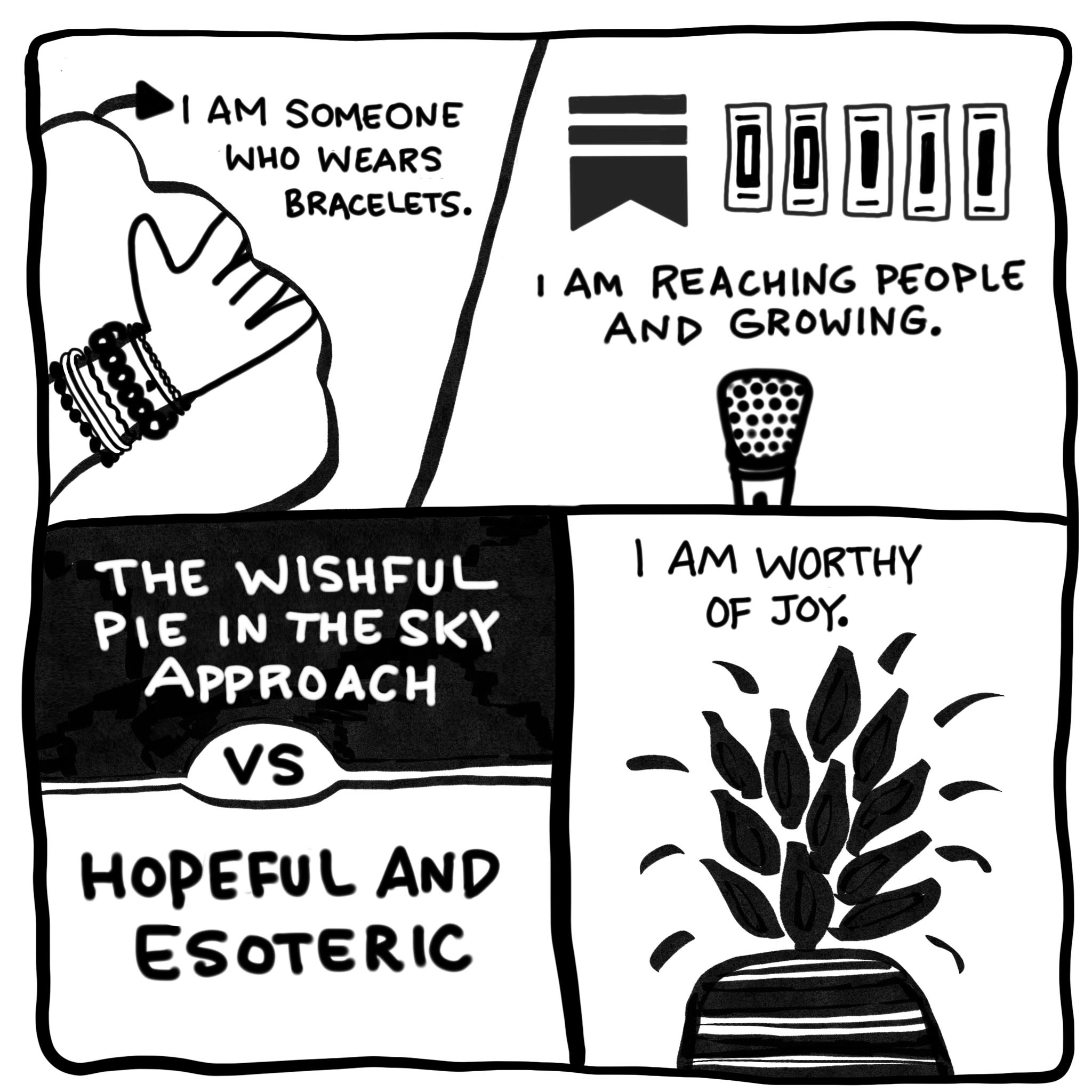 Pie in the sky and awkward affirmations - by Amy Cowen