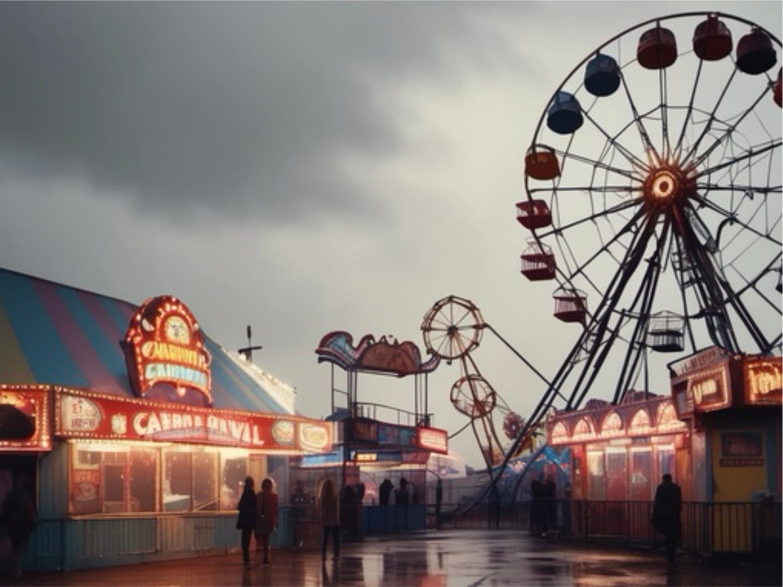 The Abandoned Fairground - by Sam H Arnold