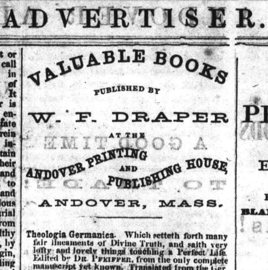 News from home and abroad: The short life of the Andover Advertiser