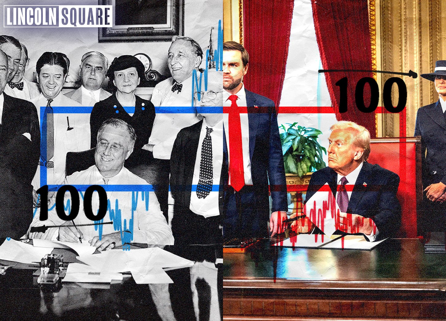 100 Days of Construction vs. 100 Days of Destruction