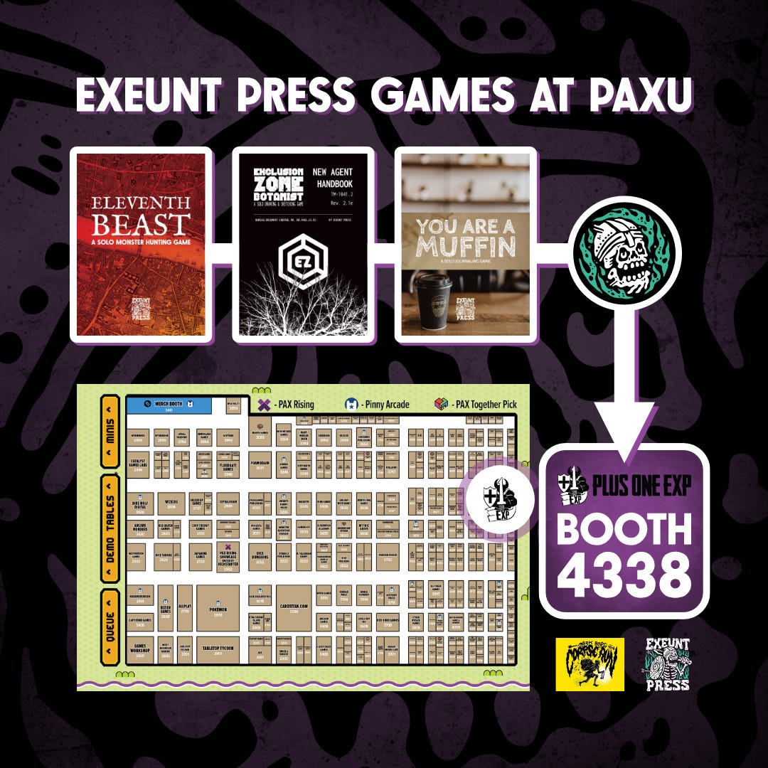 Say hello at PAX Unplugged! - by Exeunt Press
