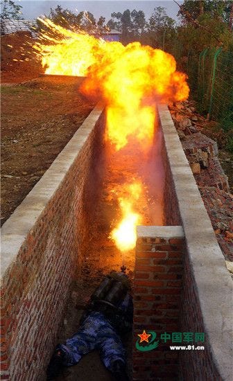 The Type 74 Flamethrower - Vermilion China