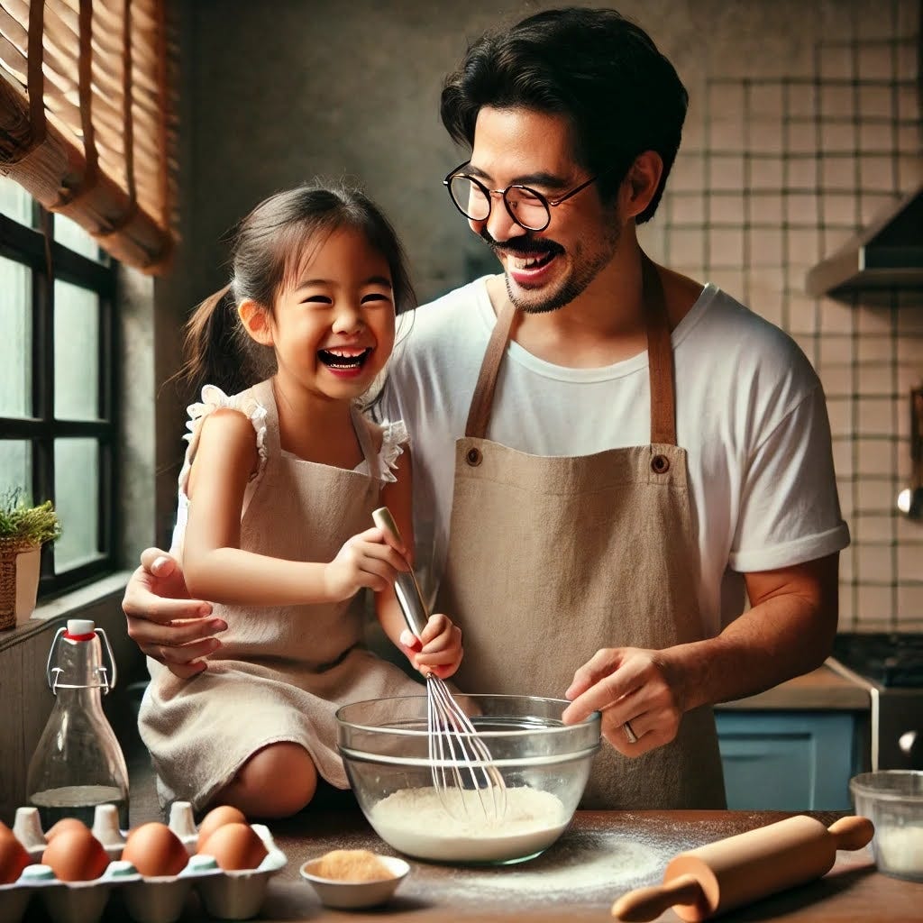 Daddy-Daughter Cooking Challenge - by Clemens