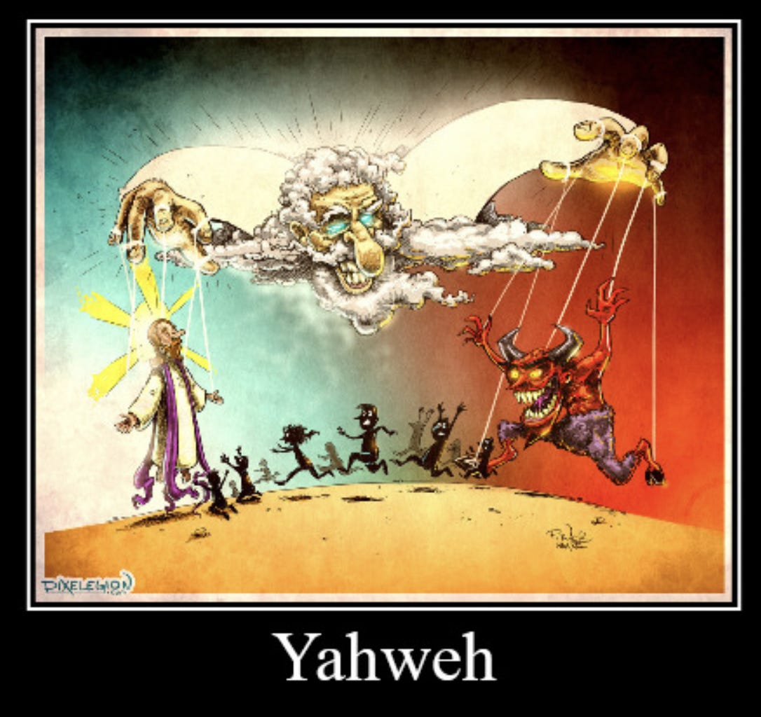 The Incongruity of the Jewish Demon ‘God’ Yahweh