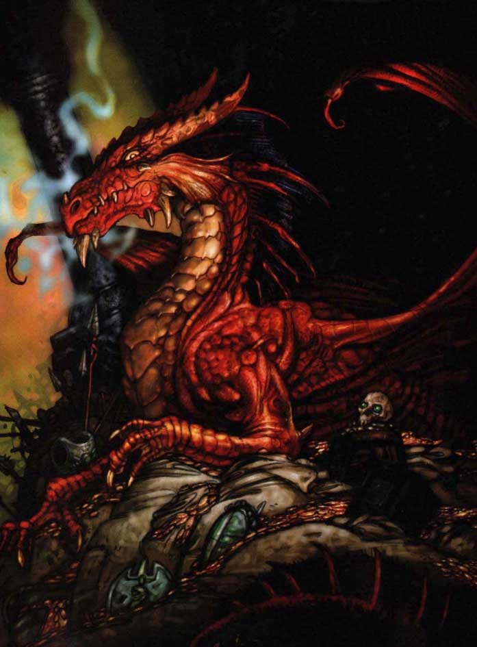 The Art of the Dungeons & Dragons Red Dragon - The Retroist
