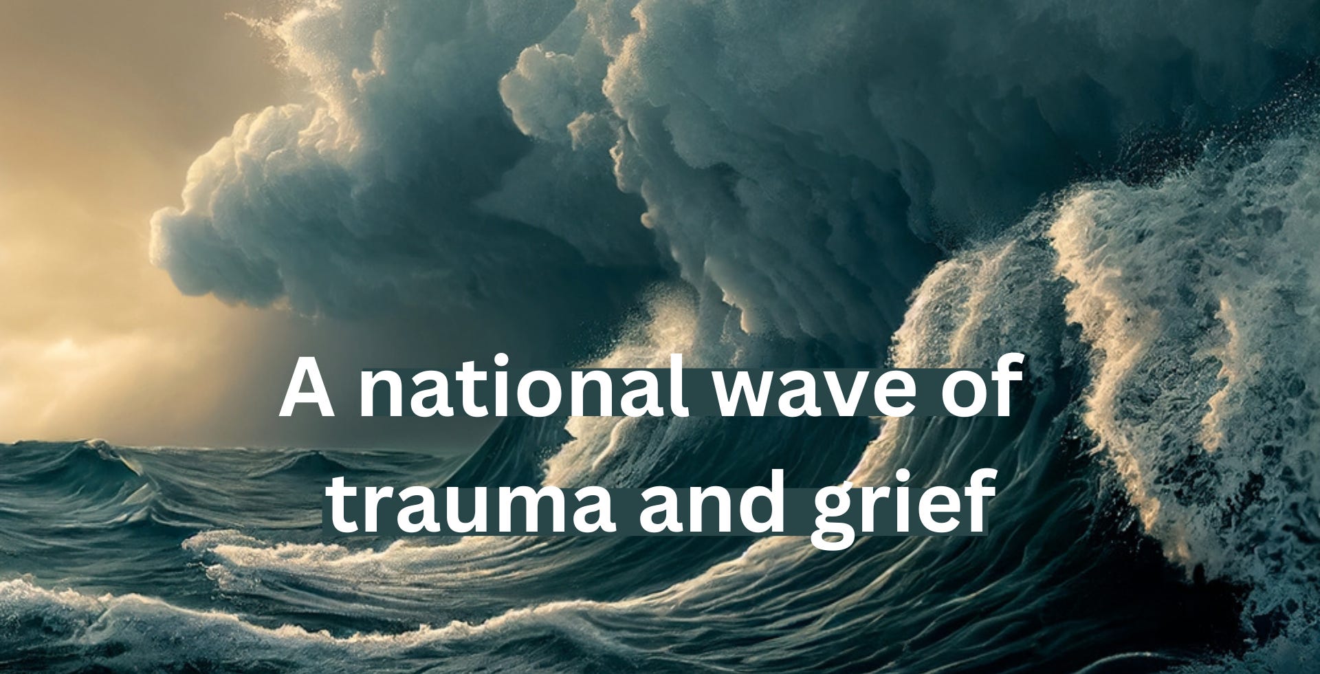 A national wave of trauma and grief - by Rebekah Barnett