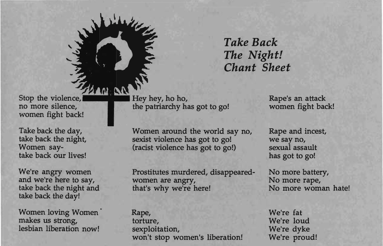 Taking Back the Night - by Alice Evans