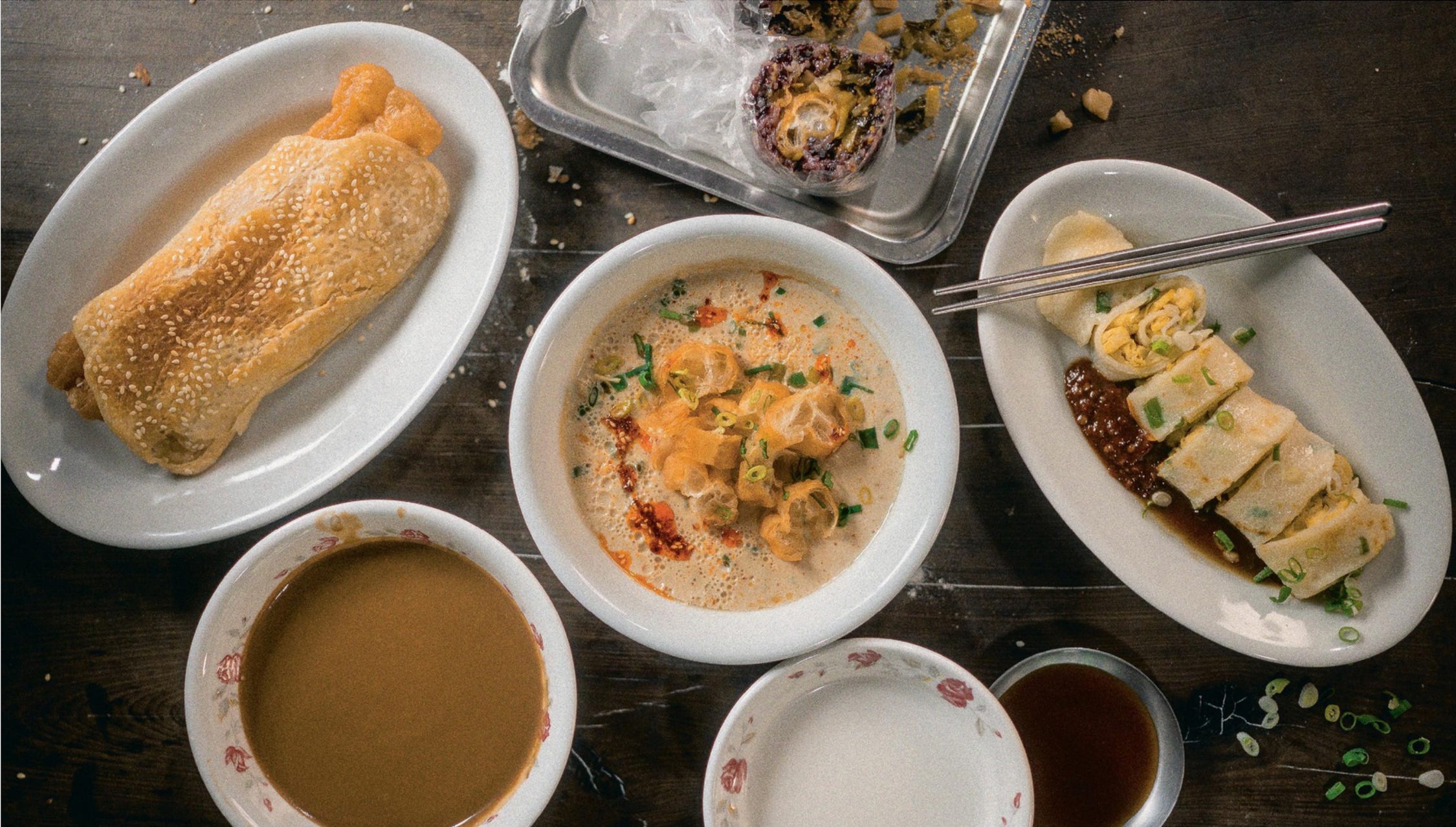Taiwanese breakfast and savory soy milk - by Hannah Che