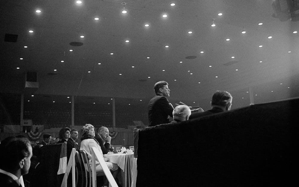 November 21, 1963: Texas Crowds Welcome JFK - by Chad Nagle