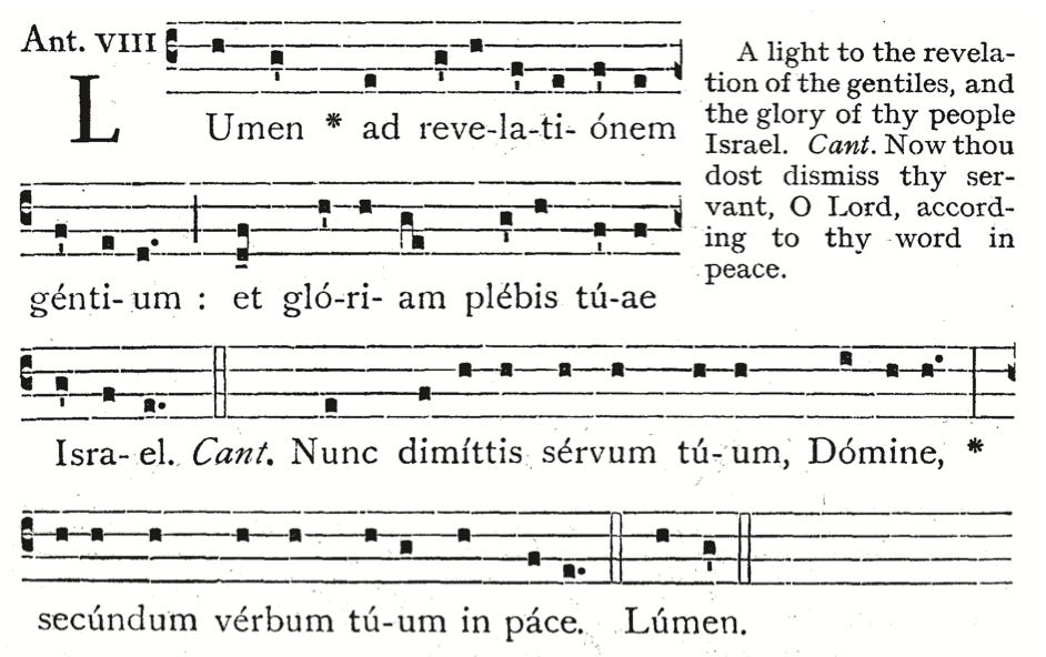 Lumen Ad Revelationem Gentium: A Candlemas Antiphon