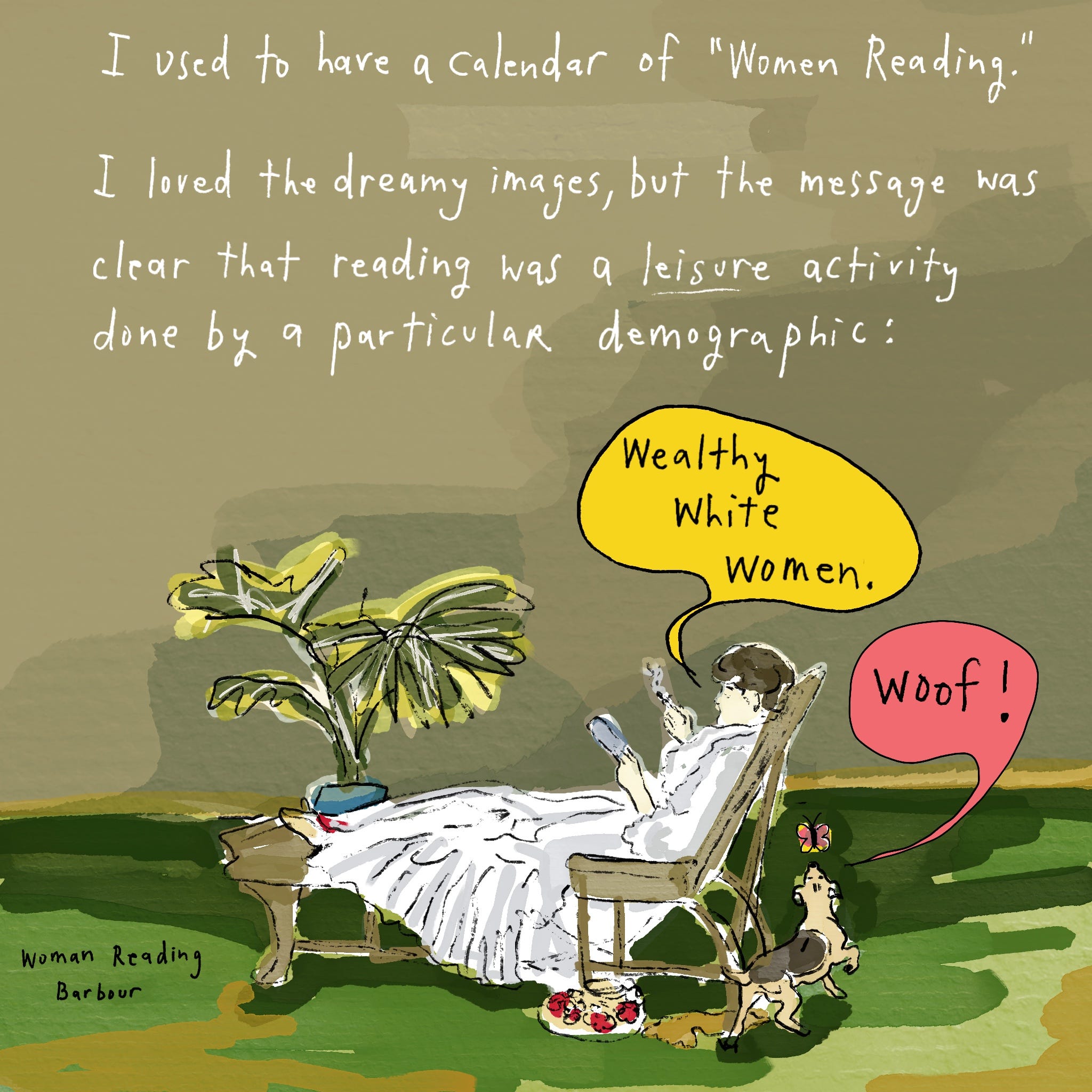 A Woman Reading - The Habit of Art by Kelcey Ervick